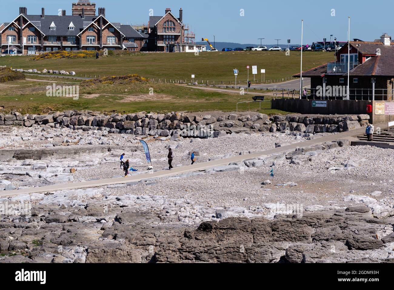 Slipway on a rocky beach Stock Photo - Alamy