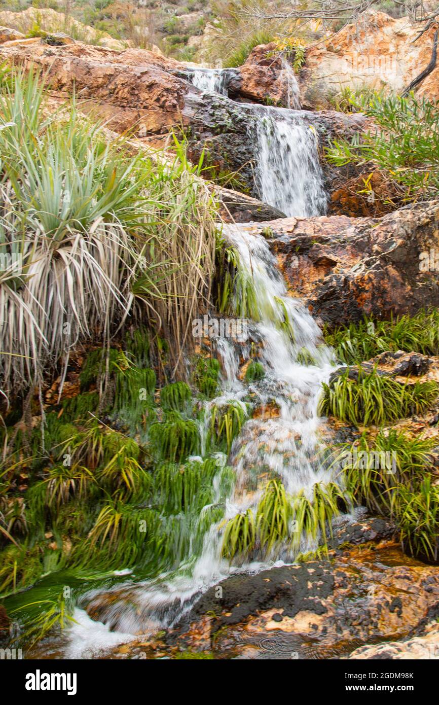 Cascades in the Waterval Nature Reserve near Tulbagh in the Western ...