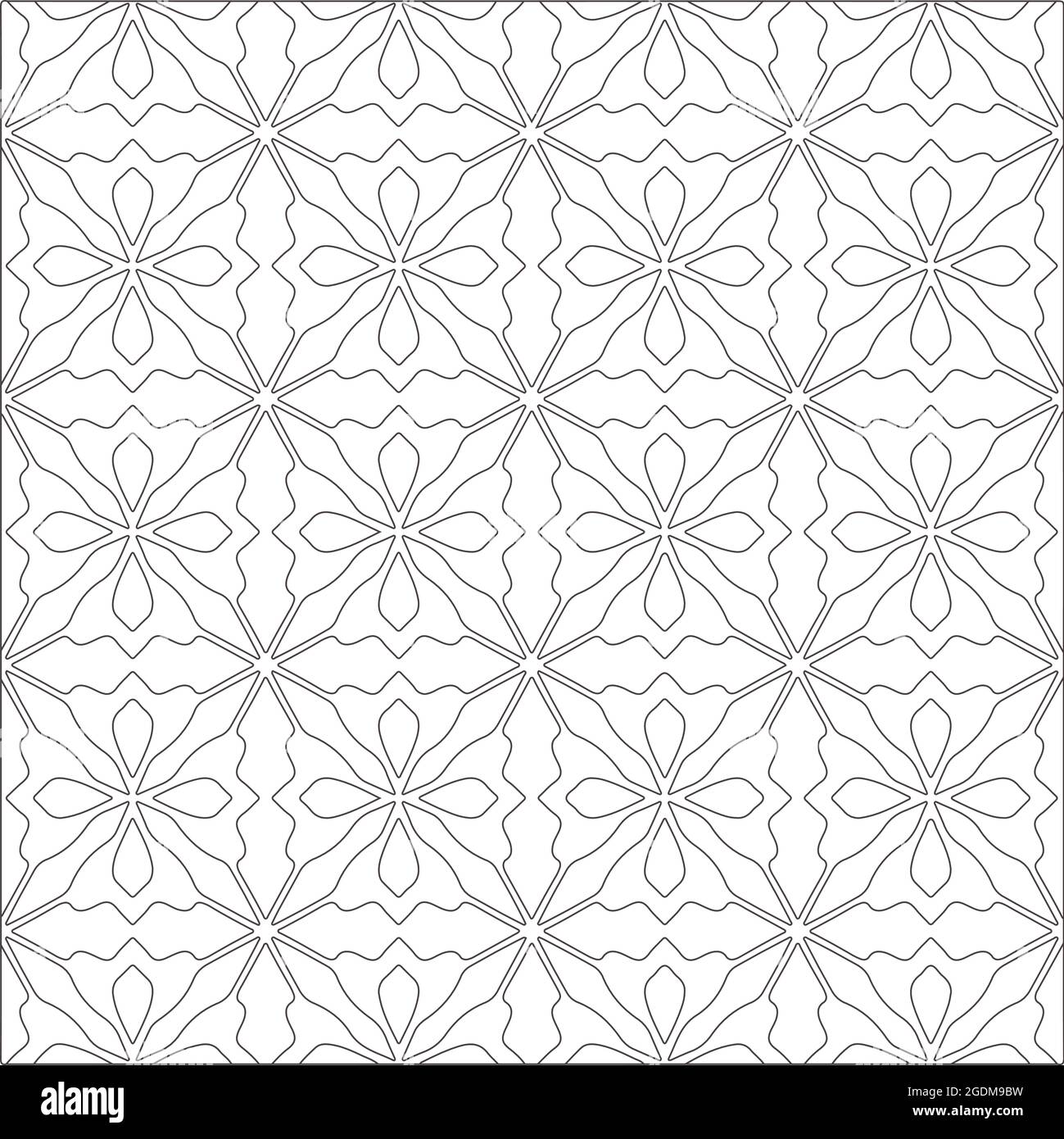 Vector pattern with symmetrical elements . Repeating geometric tiles ...