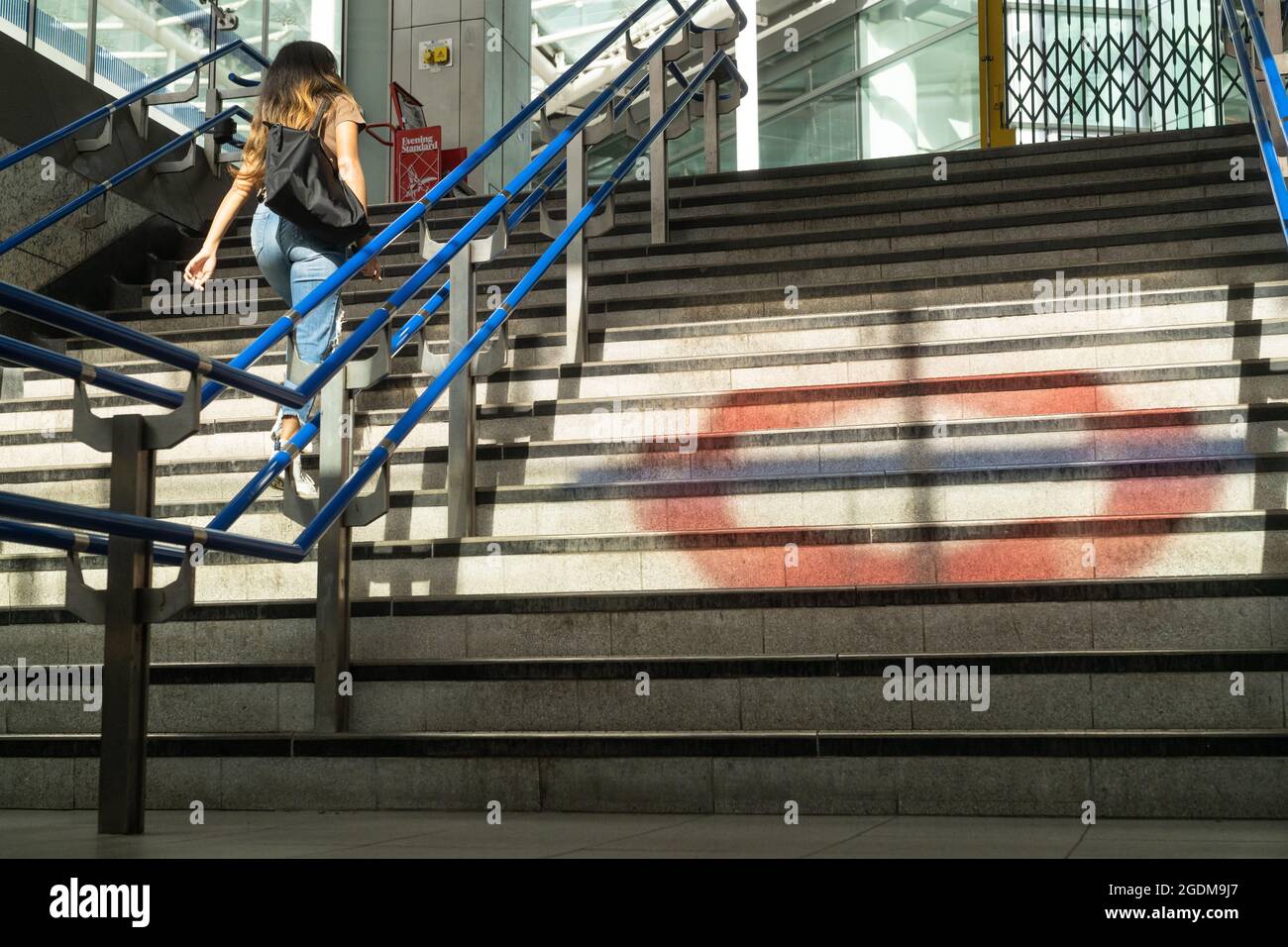 London underground Cardinal Place station exit Stock Photo - Alamy