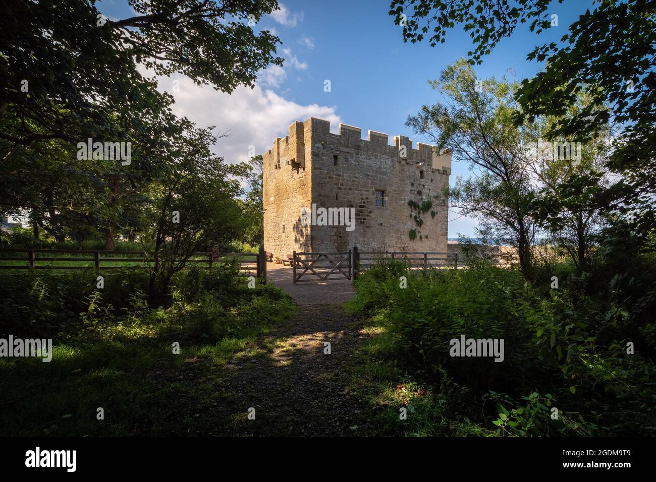 Cresswell Pele Tower, Northumberland Stock Photo - Alamy