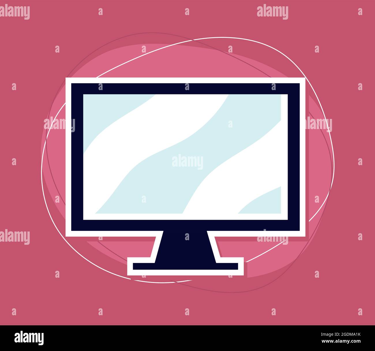 computer monitor device Stock Vector Image & Art - Alamy