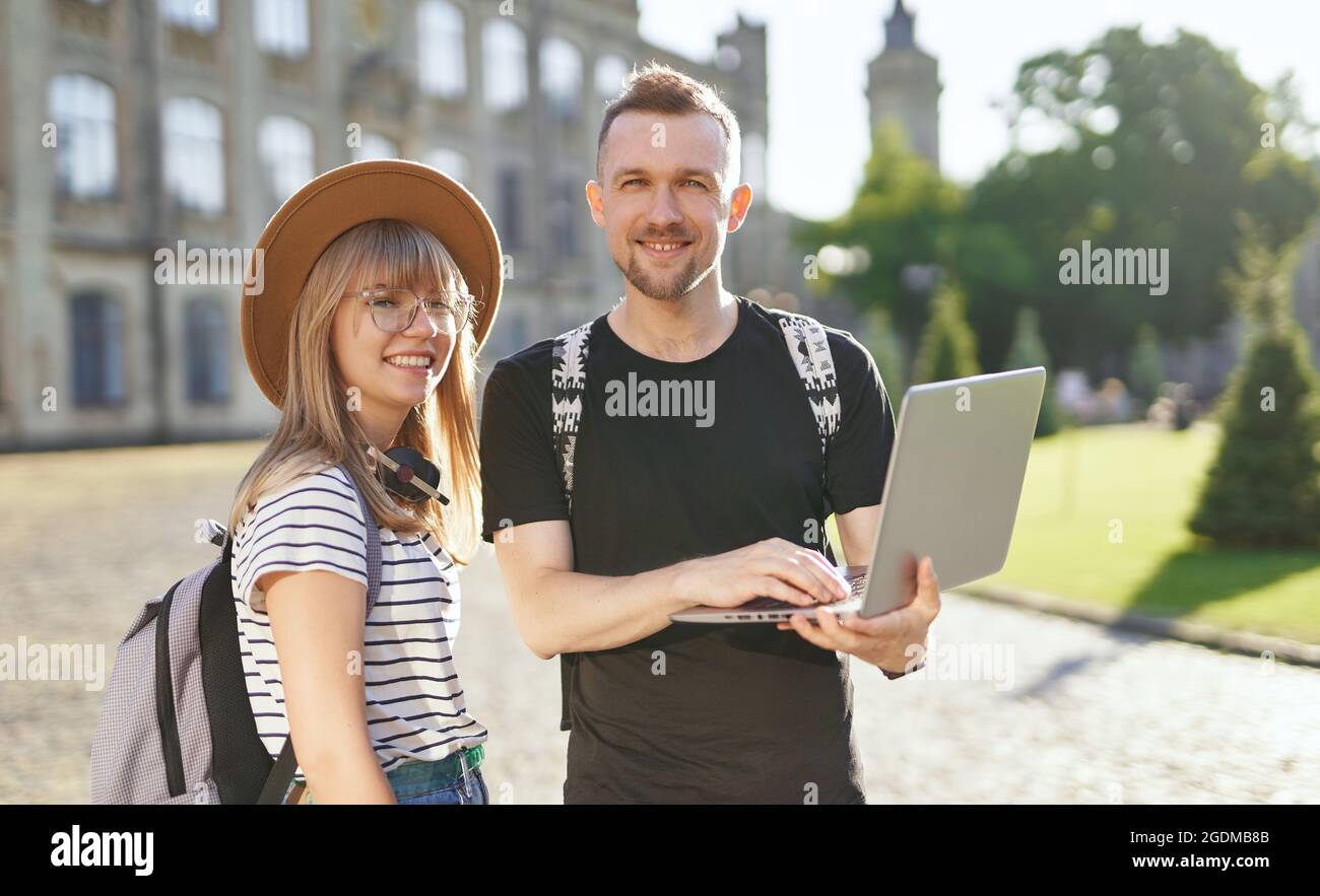 Cute Couple Studying Together