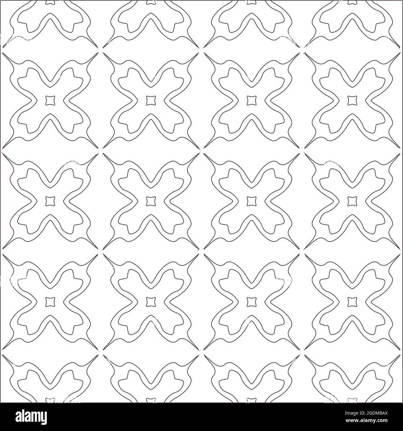 Vector pattern with symmetrical elements . Repeating geometric tiles ...