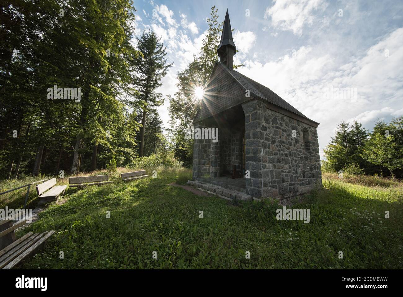 beautiful little chapel in southern germany on a mountain Stock Photo ...