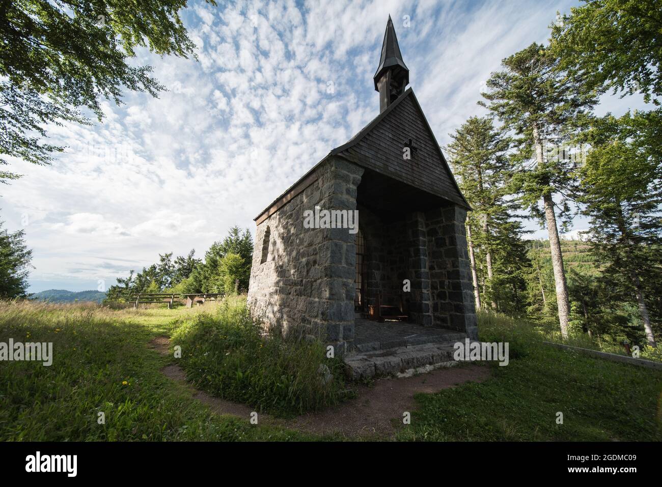 beautiful little chapel in southern germany on a mountain Stock Photo ...