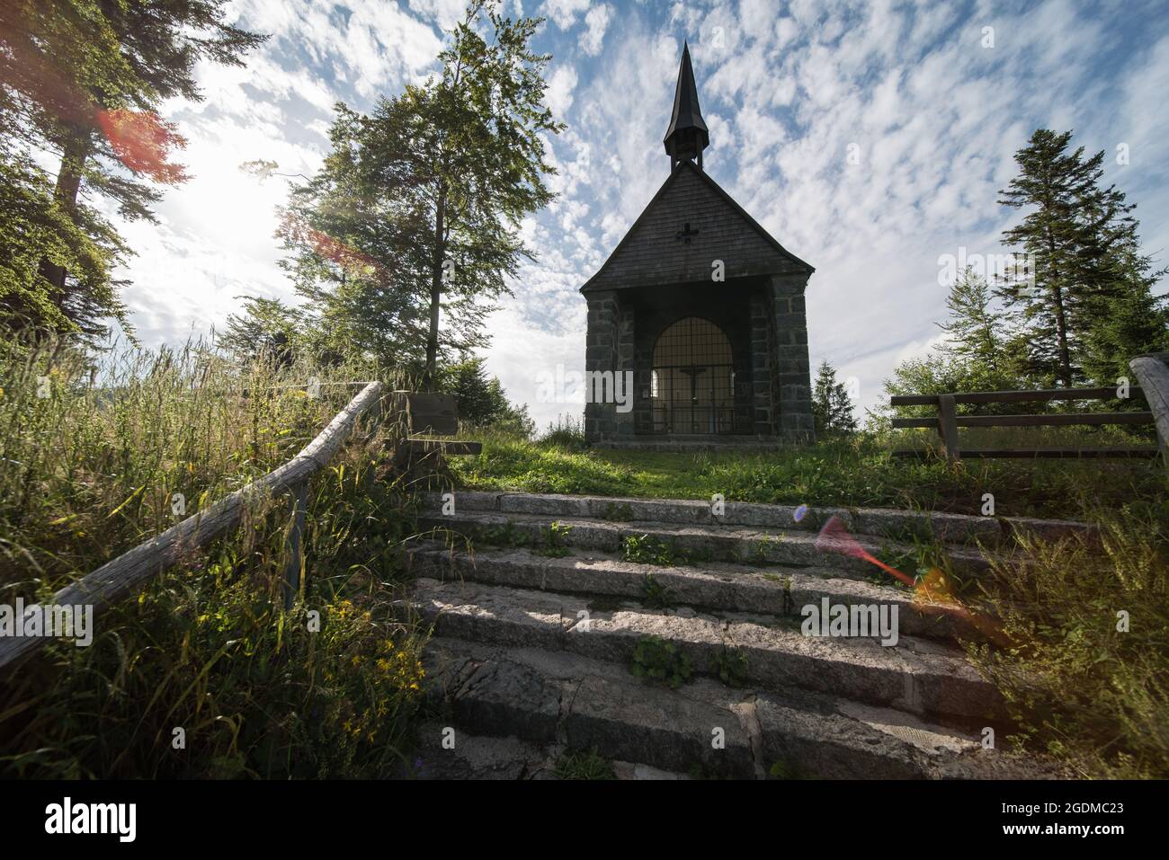 beautiful little chapel in southern germany on a mountain Stock Photo ...