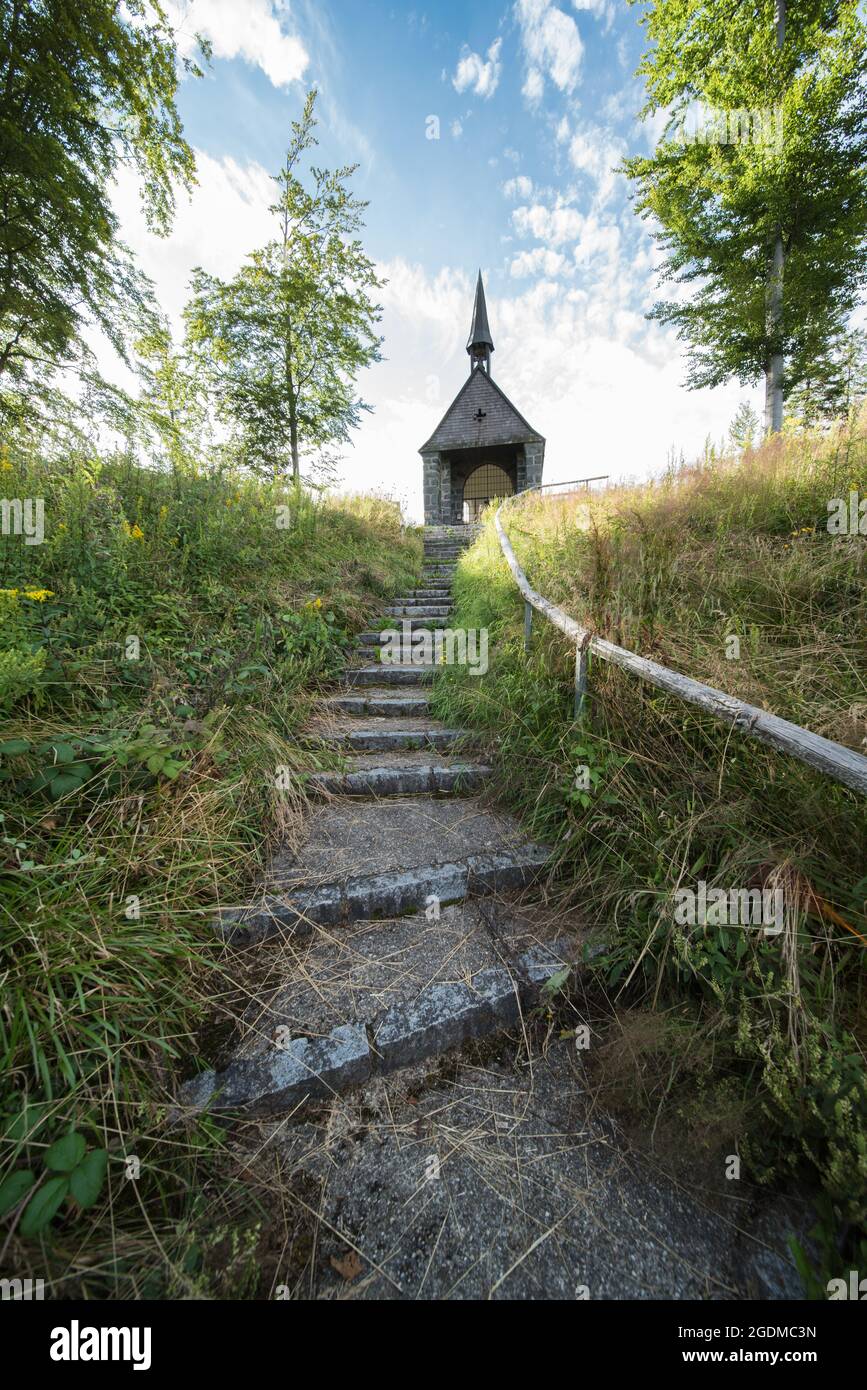 beautiful little chapel in southern germany on a mountain Stock Photo ...