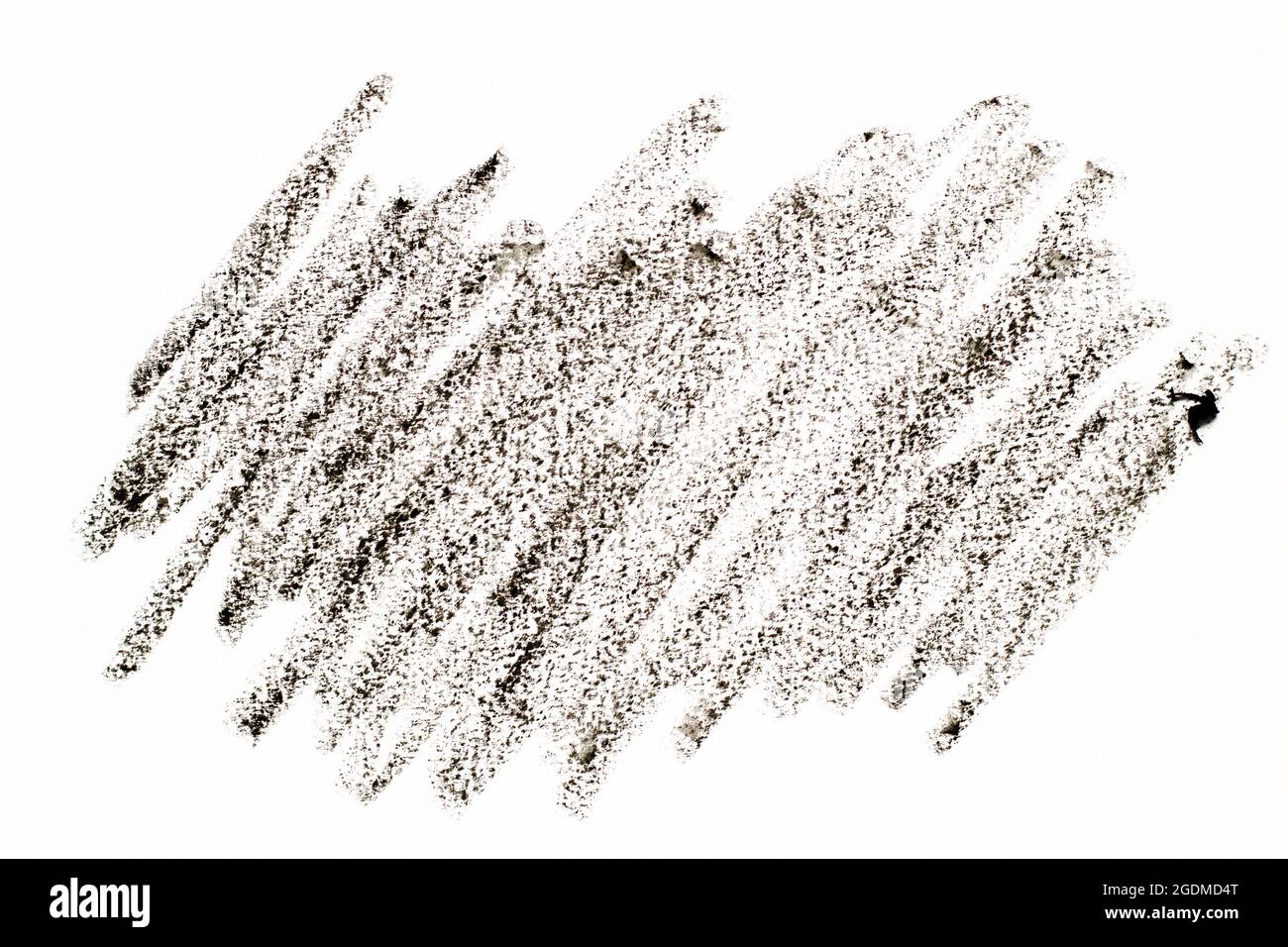 Oil pastel drawing in line stain shape on white paper background Stock ...