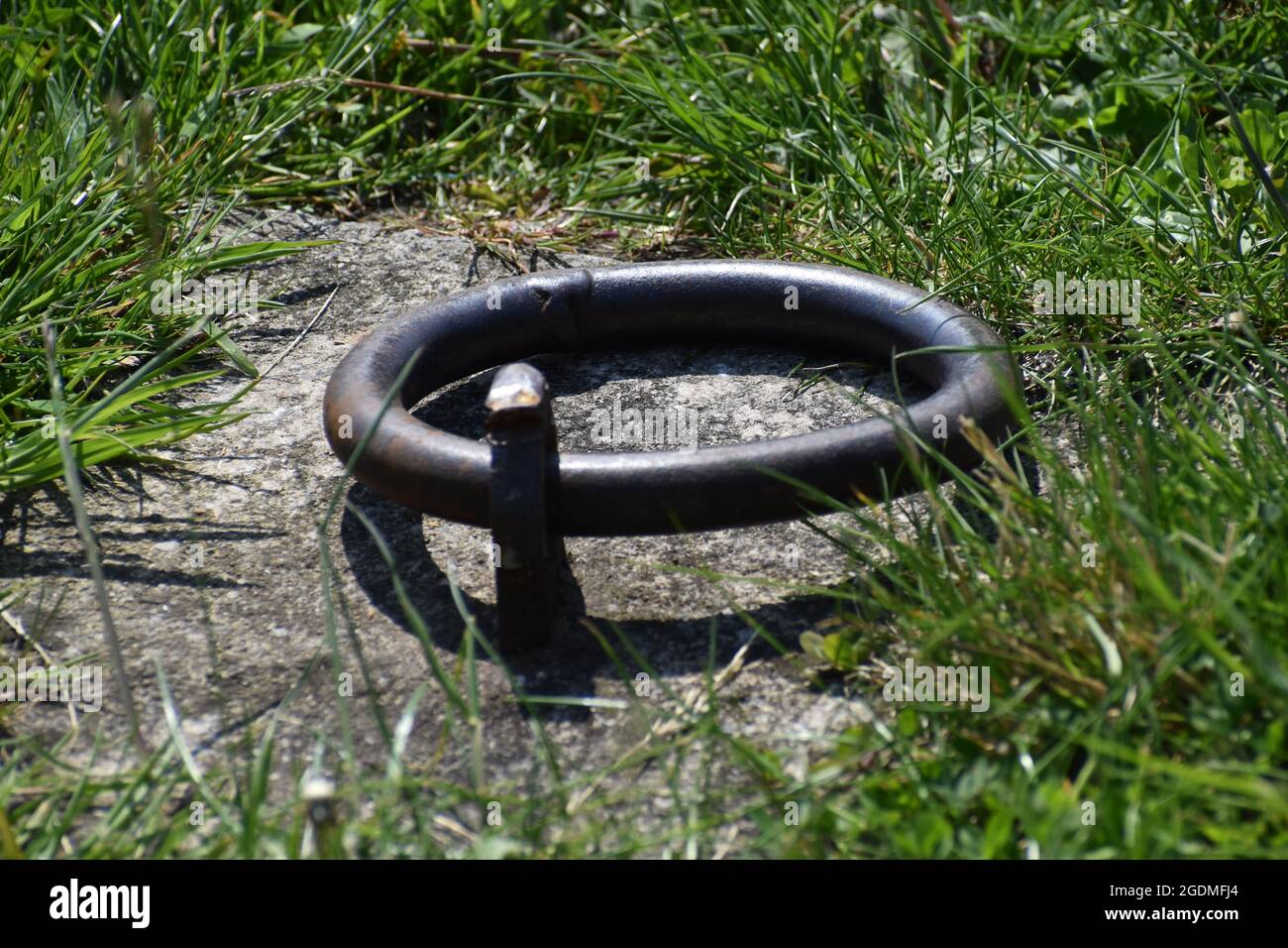 Iron ring in stone Stock Photo - Alamy
