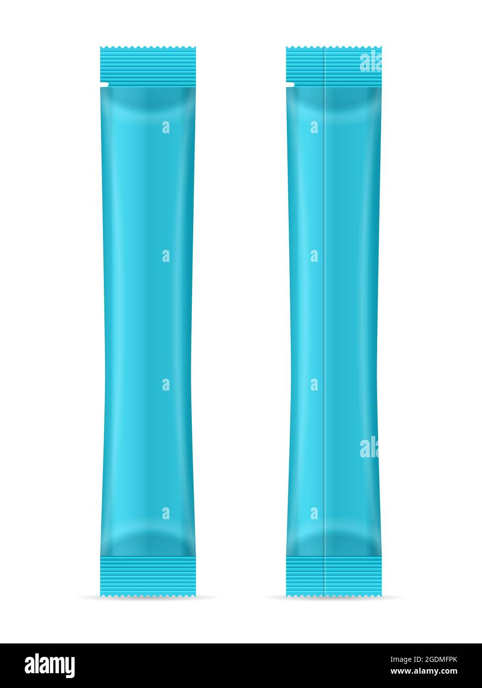 Sachet set on a white background. Vector illustration Stock Photo - Alamy