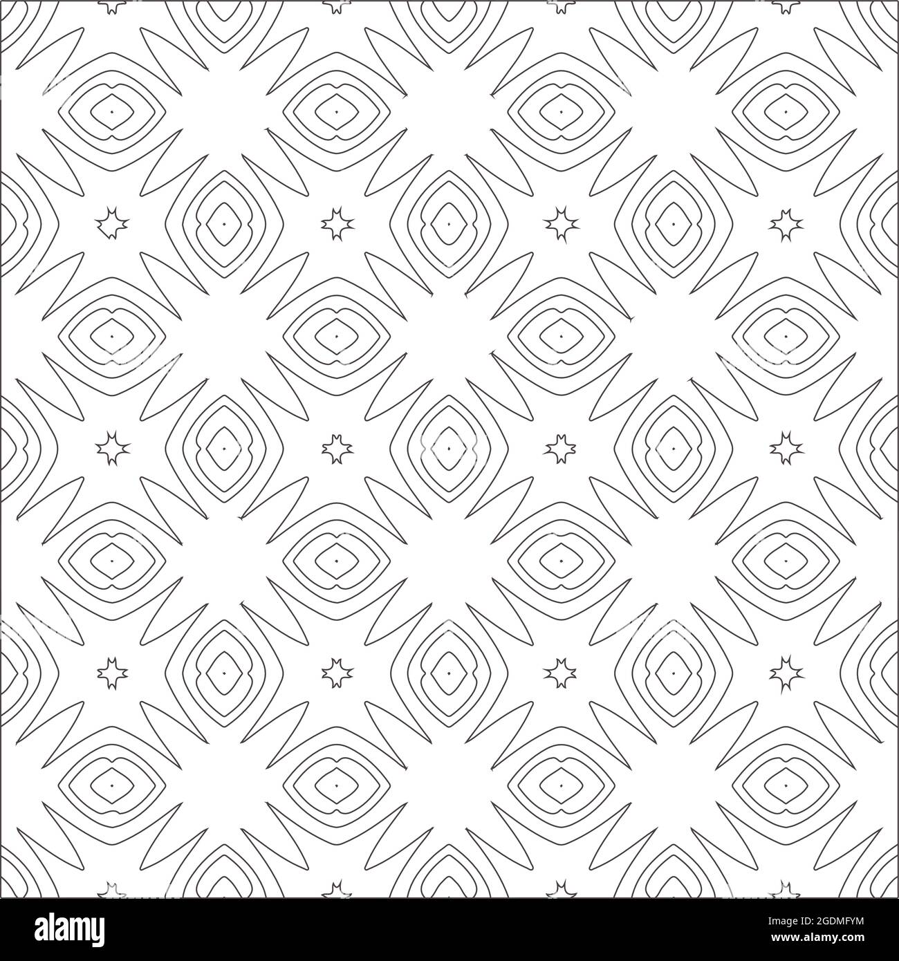 Vector pattern with symmetrical elements . Modern stylish abstract ...