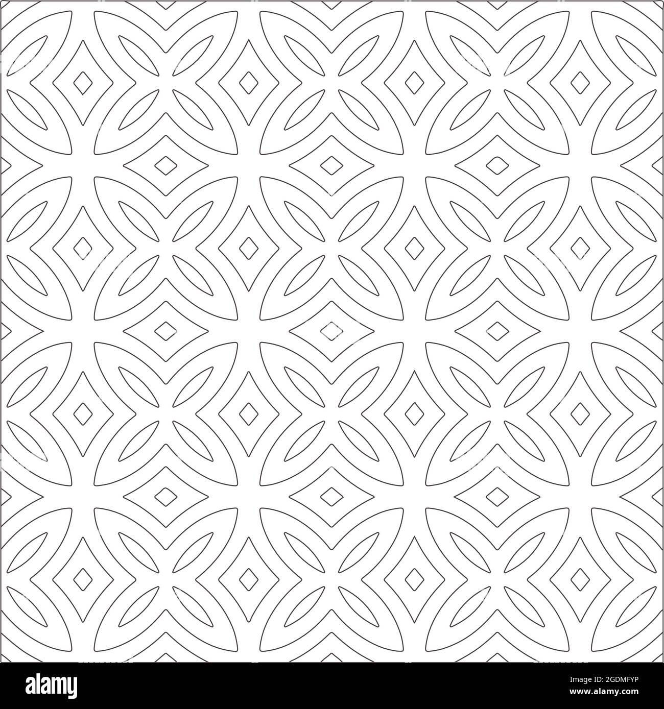Vector pattern with symmetrical elements . Modern stylish abstract ...