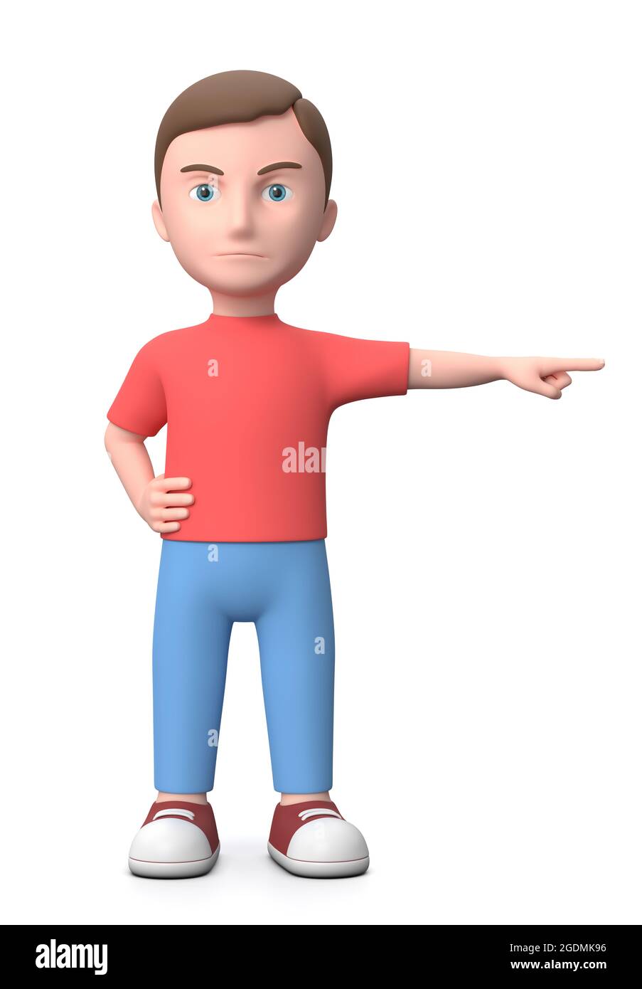 Get Out of Here 3D Illustration Stock Photo - Alamy