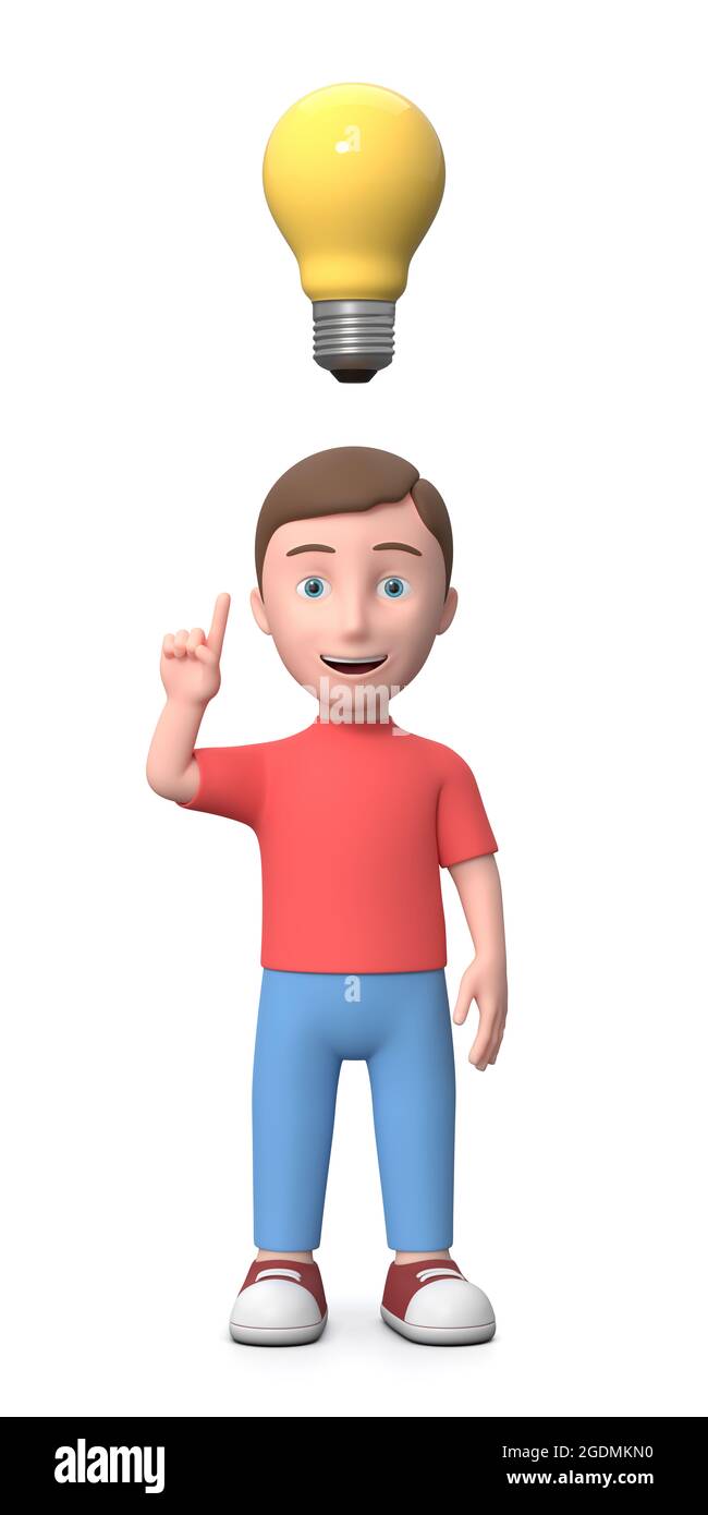 Have an Idea 3D Illustration Stock Photo - Alamy