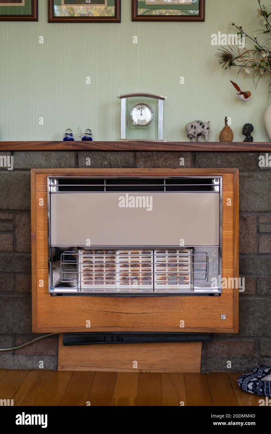 Gas Fire Built Into Fireplace High Resolution Stock Photography and ...