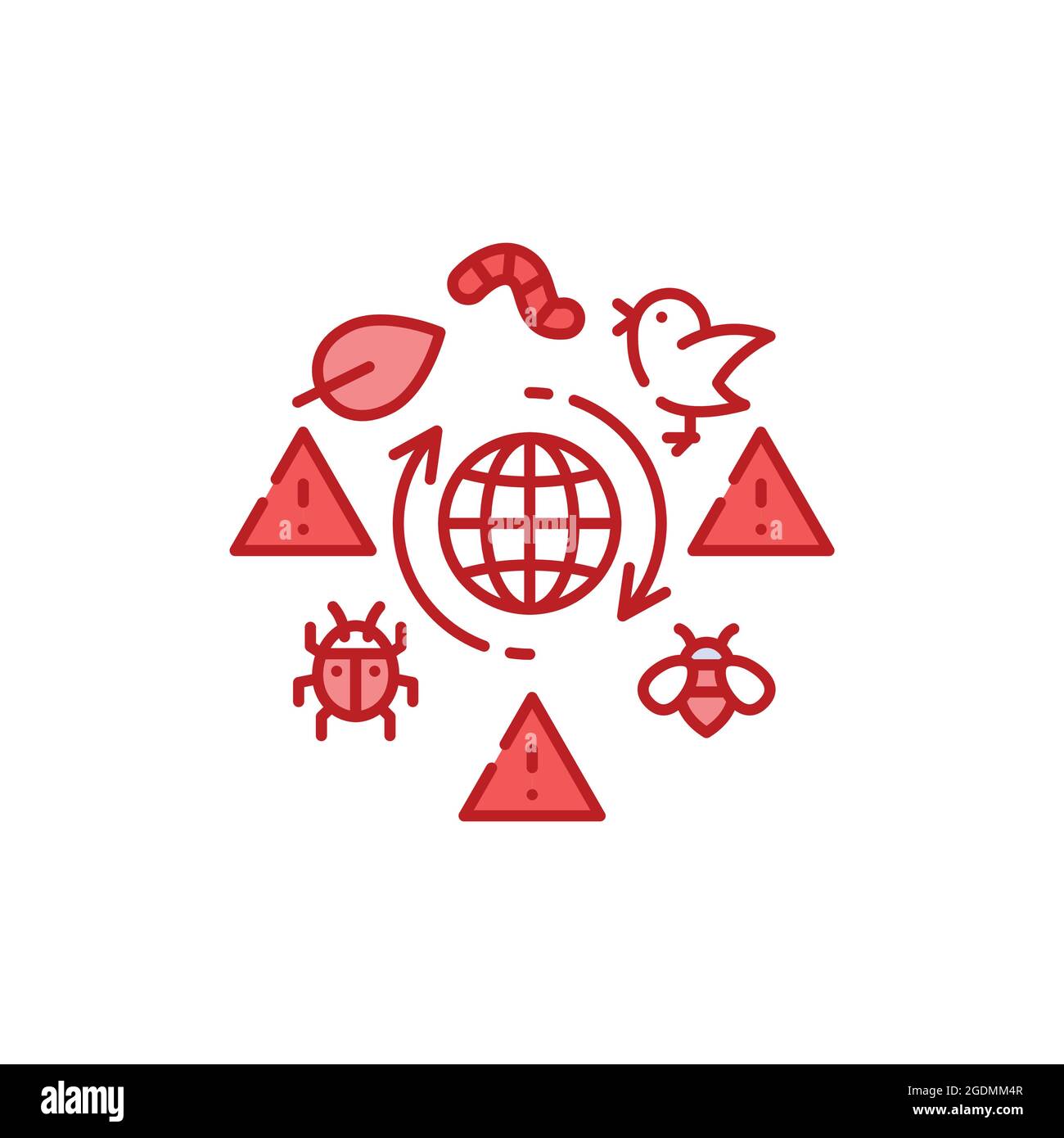 Habitat depletion Stock Vector Images - Alamy