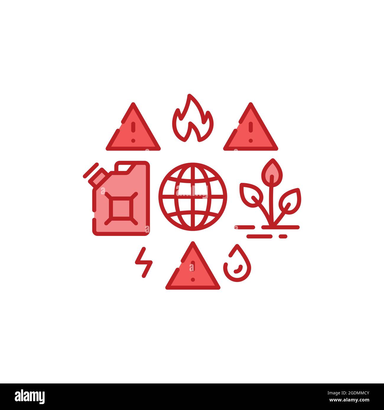 Lack natural resources black glyph icon. Overconsumption. Environmental ...