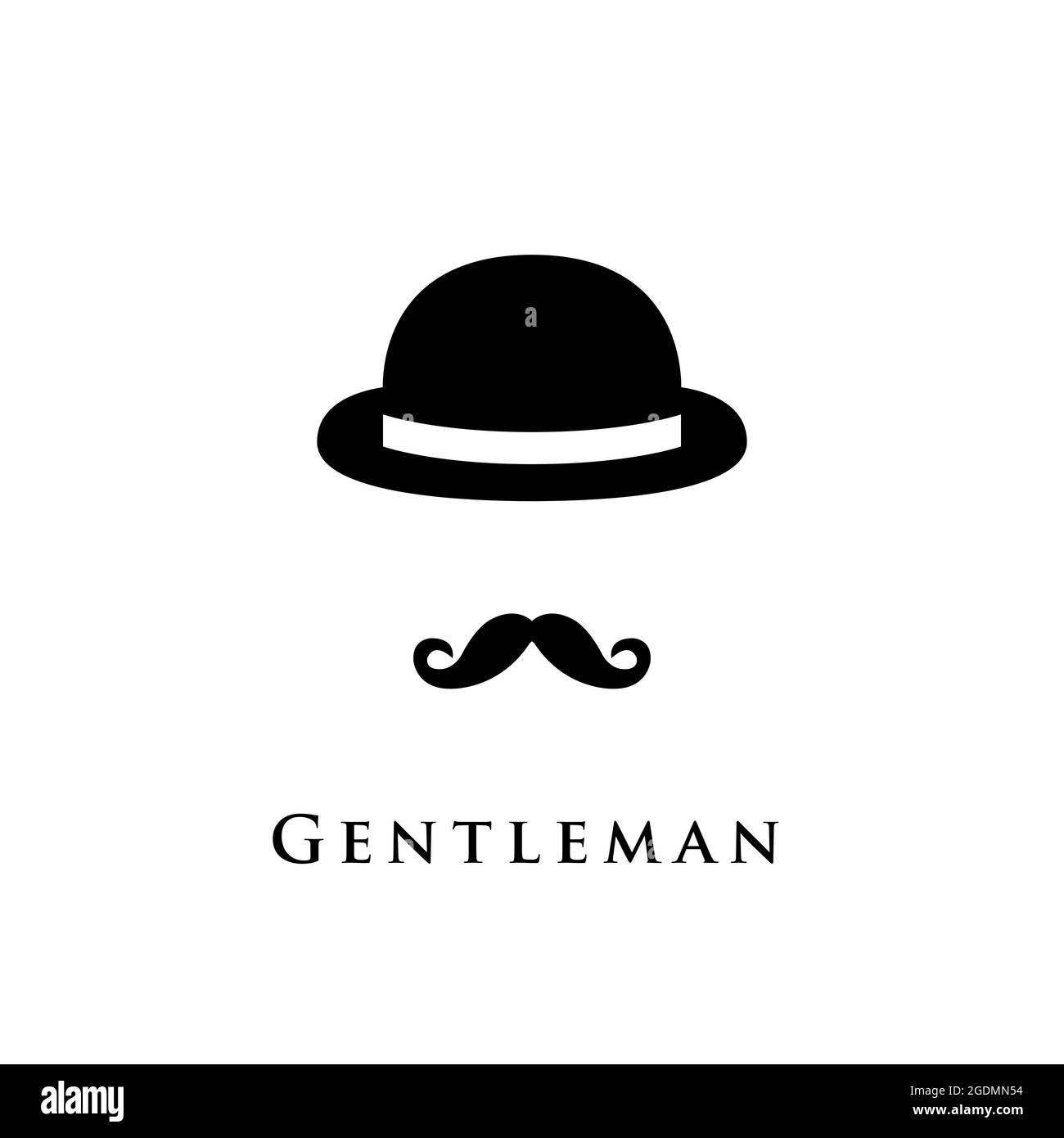 Gentleman icon isolated on white background. Vector illustration Stock ...