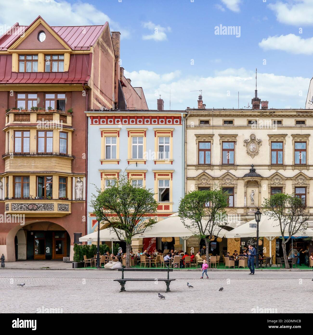 The Main Market Square in Cieszyn, Poland Stock Photo - Alamy