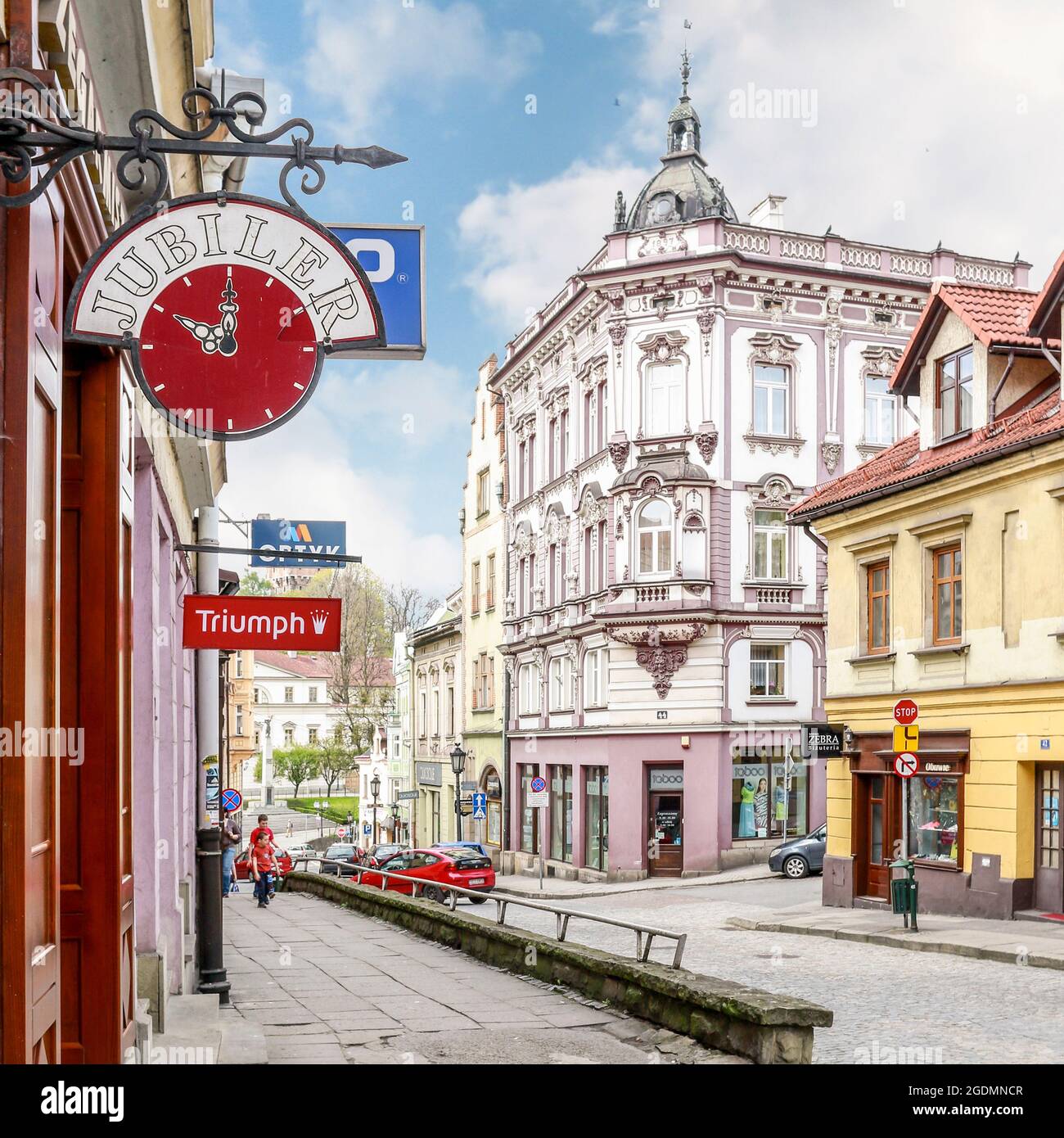 The Main Market Square in Cieszyn, Poland Stock Photo - Alamy