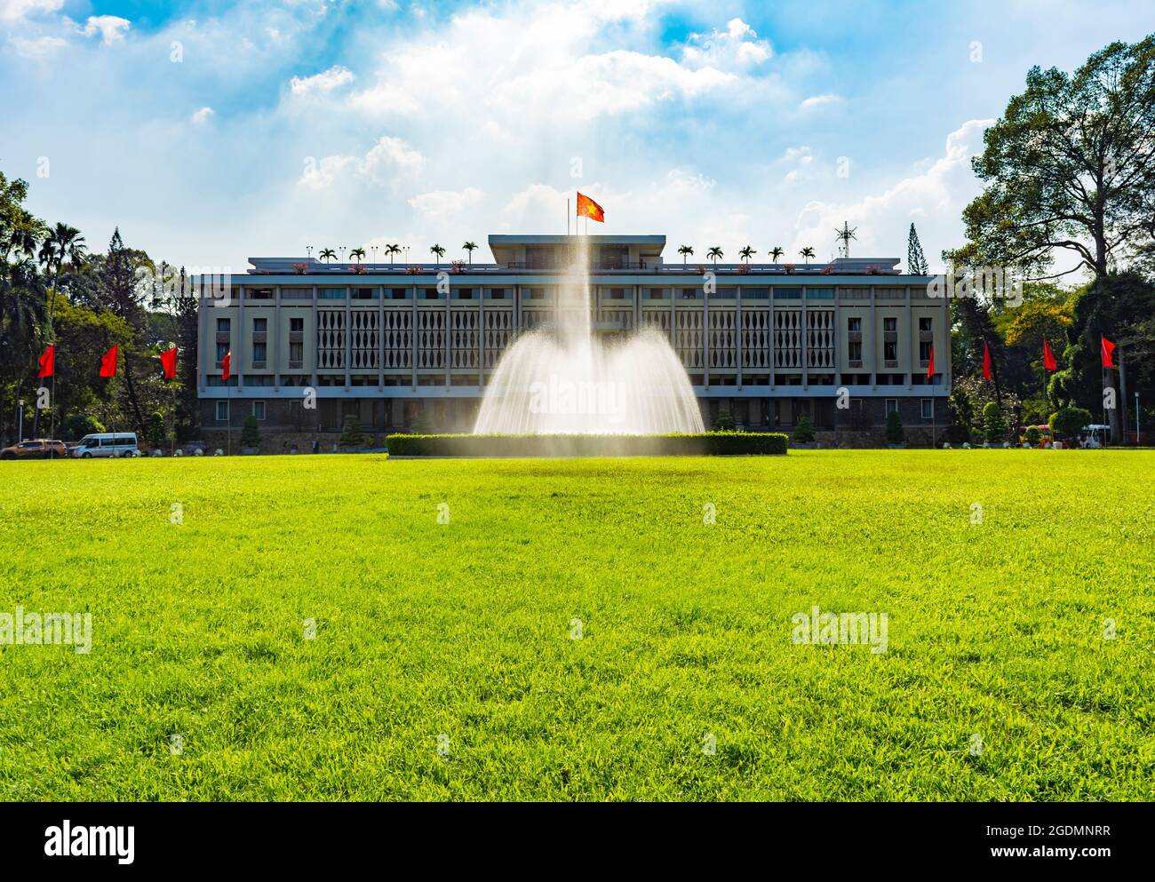 Ho Chi Minh City, Vietnam - CIRCA Jan 2020: The facade of Independence ...