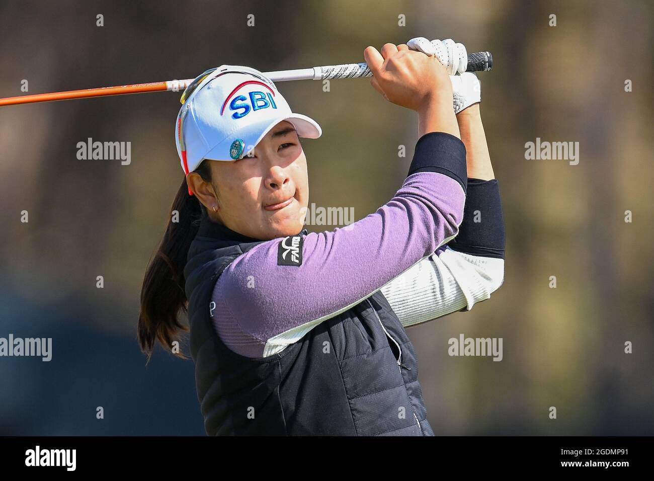 A Lim Kim on the first tee during day three of the Trust Golf Women's ...