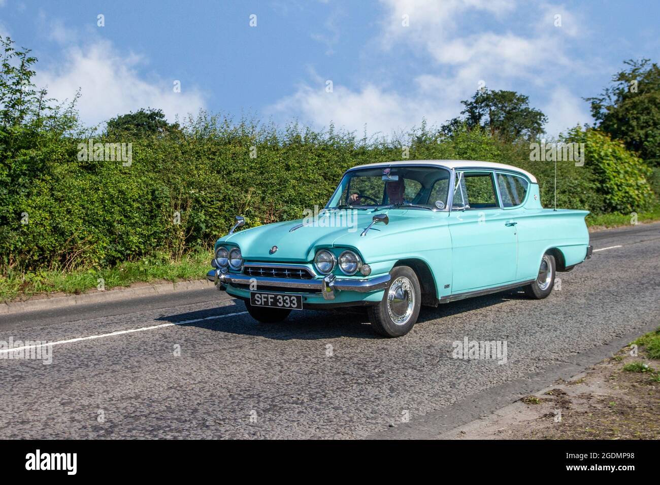 1962 60s blue British Ford Classic 1499cc petrol 2dr en-route to ...