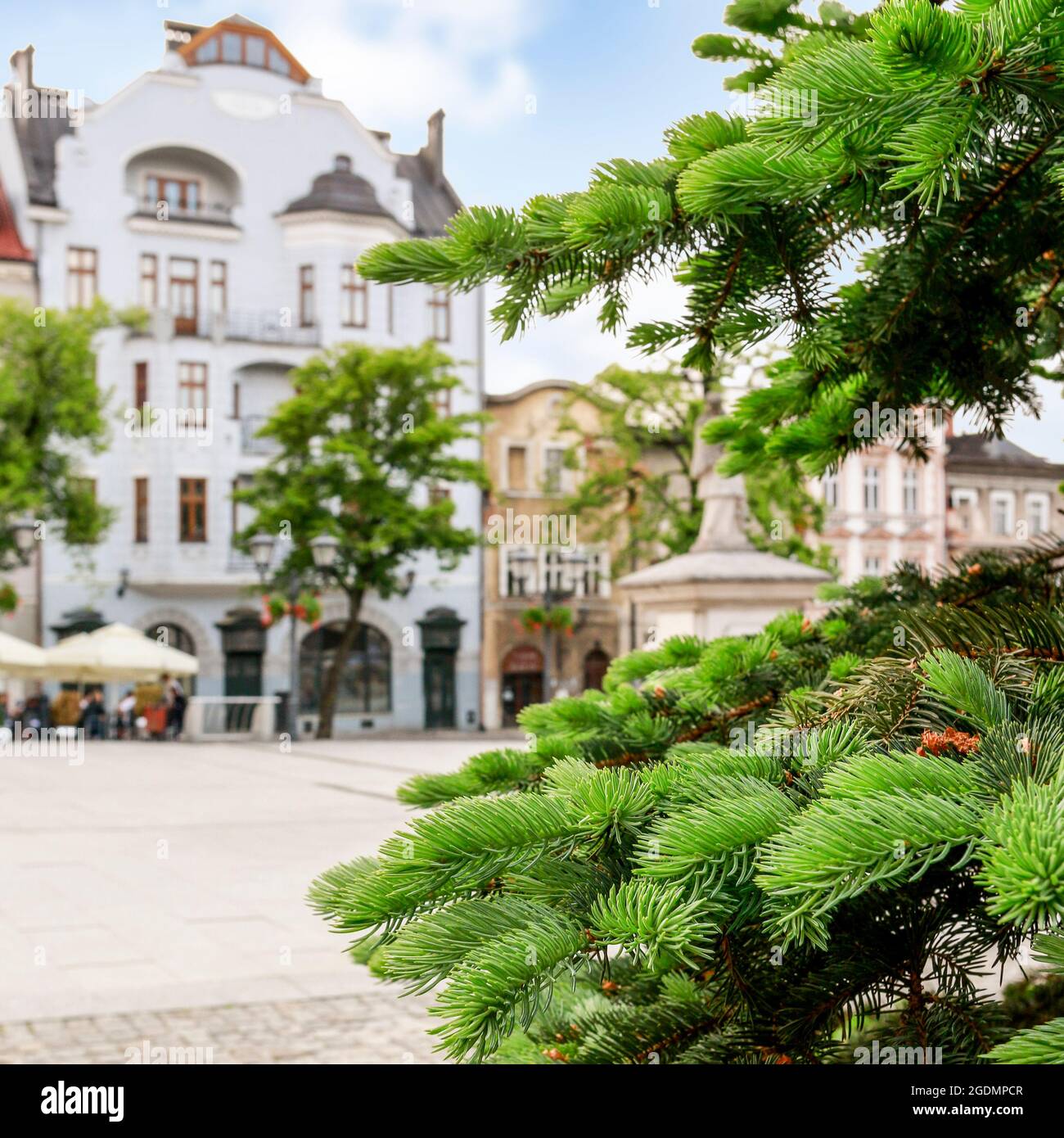 The Main Market Square in Bielsko Biala, Poland Stock Photo - Alamy