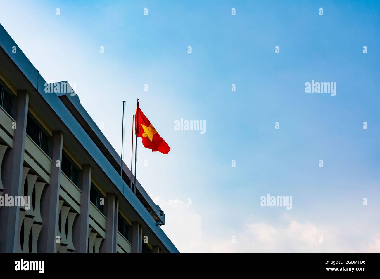 Ho Chi Minh City, Vietnam - CIRCA Jan 2020: The facade of Independence ...