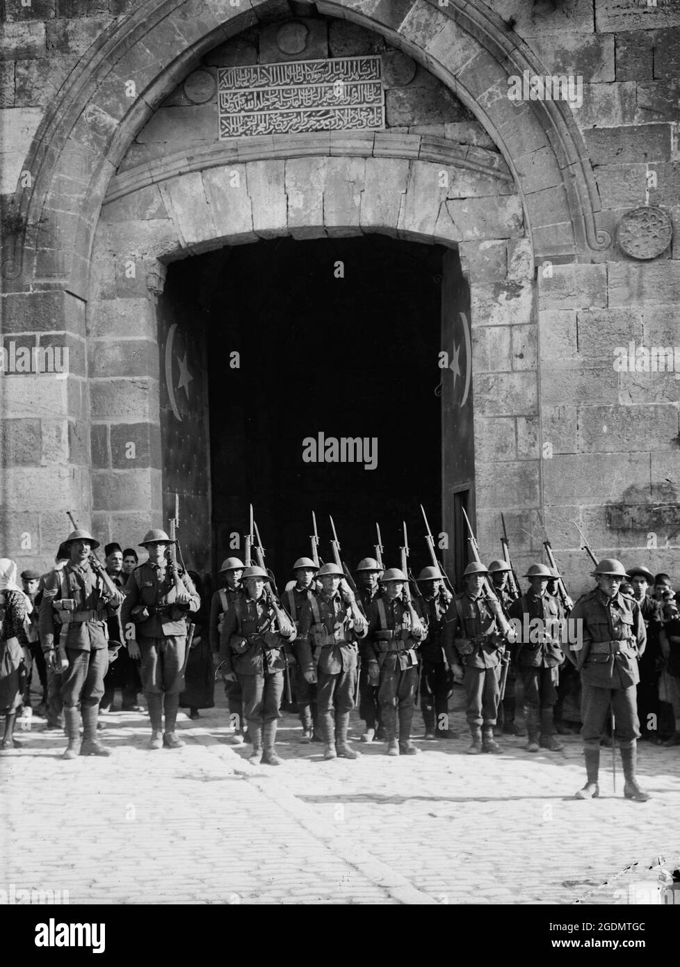 The surrender of Jerusalem to the British, December 9, 1917. First ...