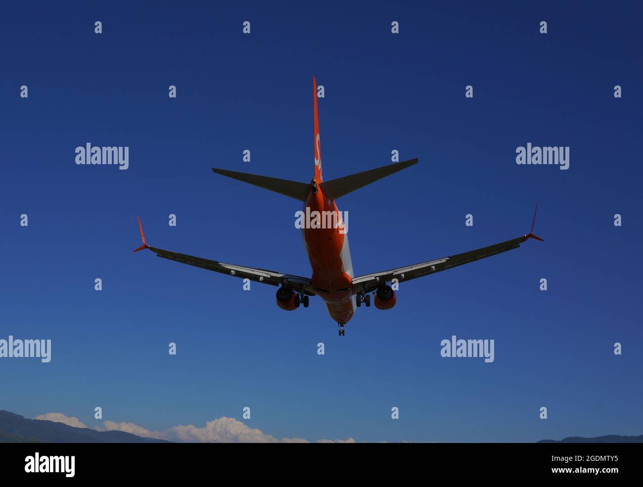 Batumi, Georgia - May 12, 2021: Airplane landing at the airport Stock ...