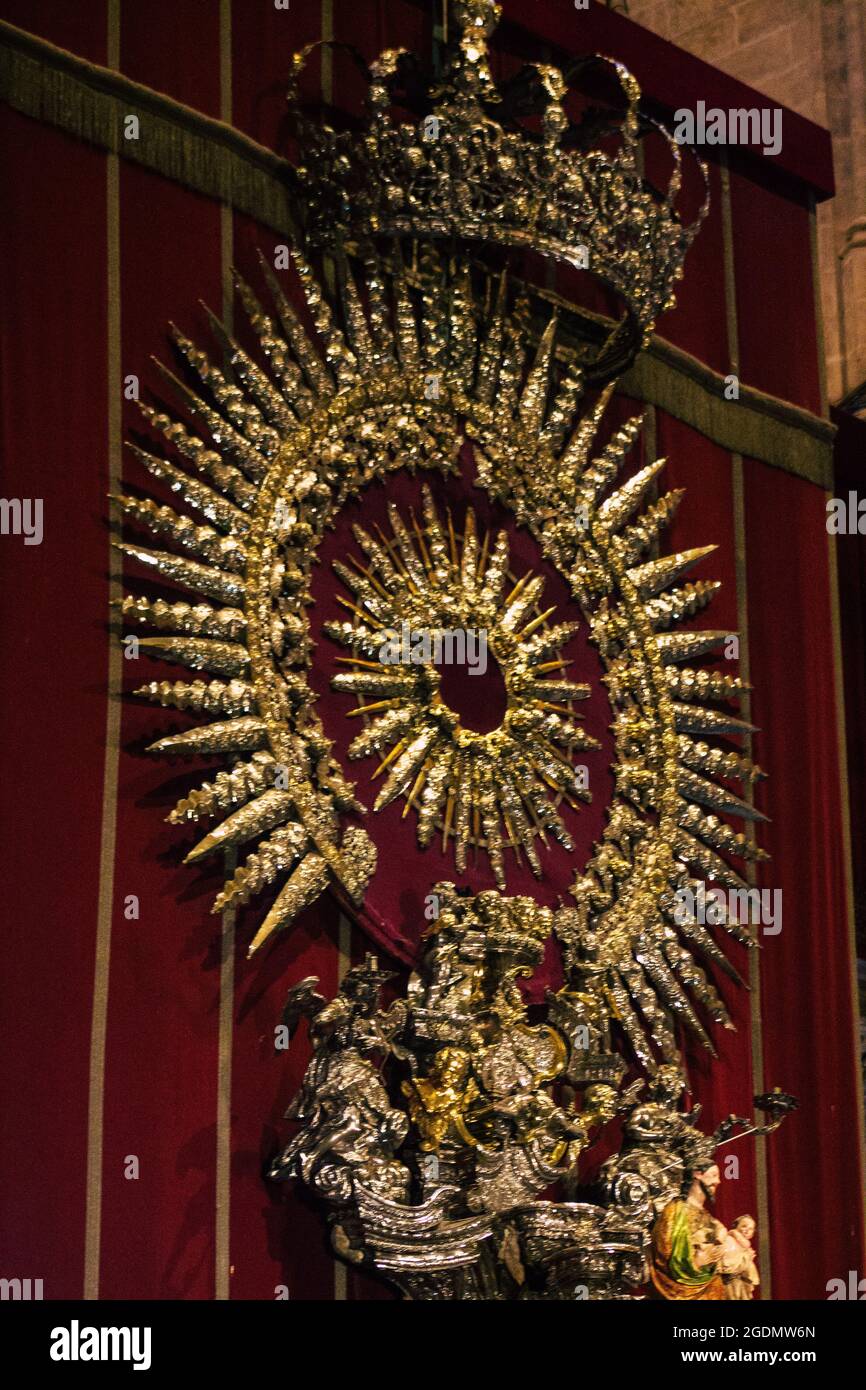 Seville Spain August 10, 2021 Inside the Saint Metropolitan and ...