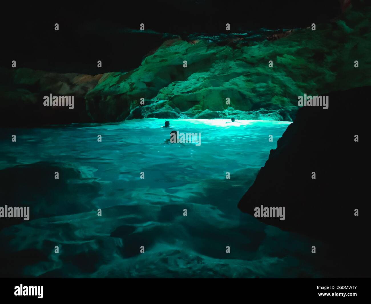 the green cavo of marina di andrano, in puglia Stock Photo - Alamy