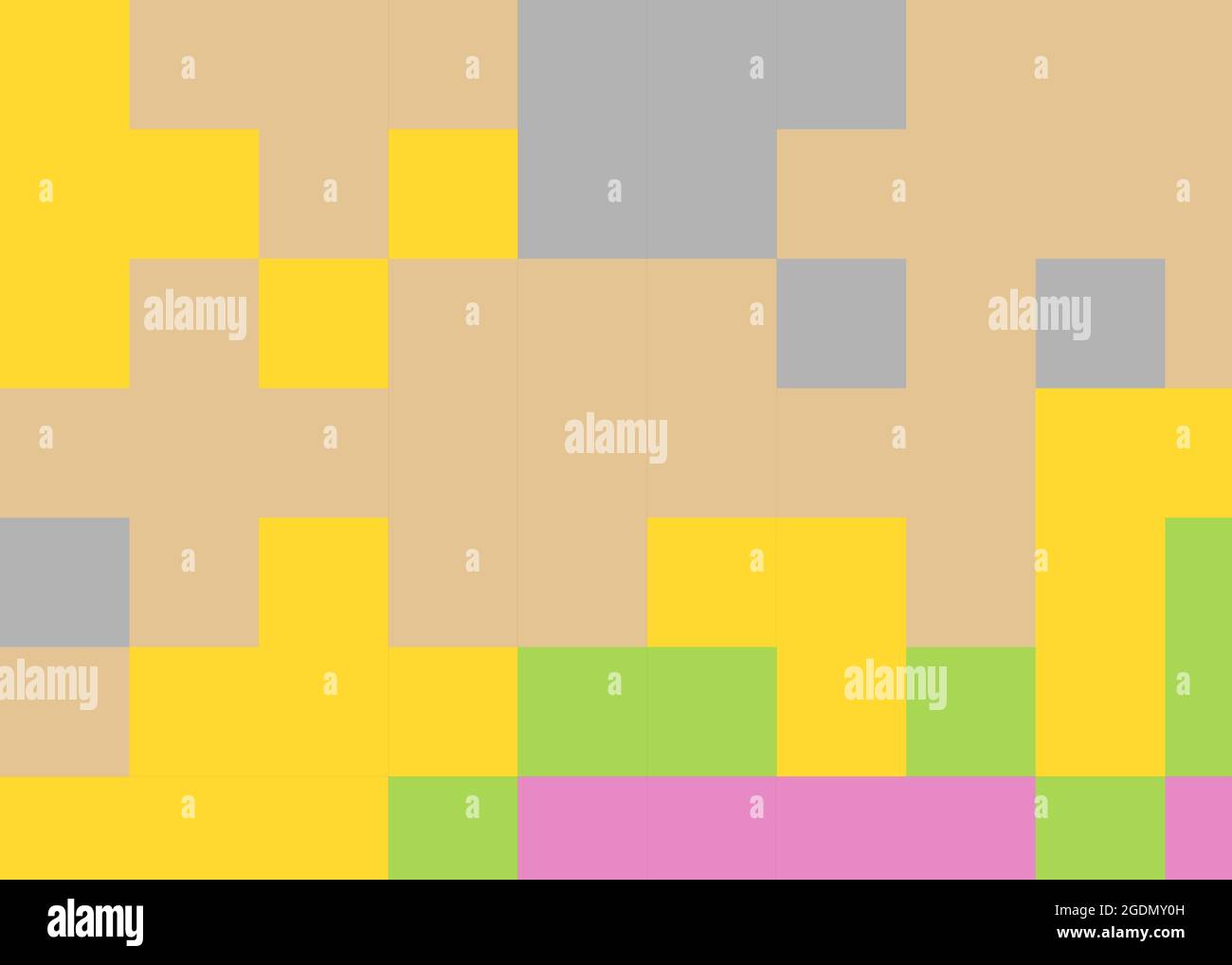 Abstract Geometrical color pixel generative art illustration Stock ...