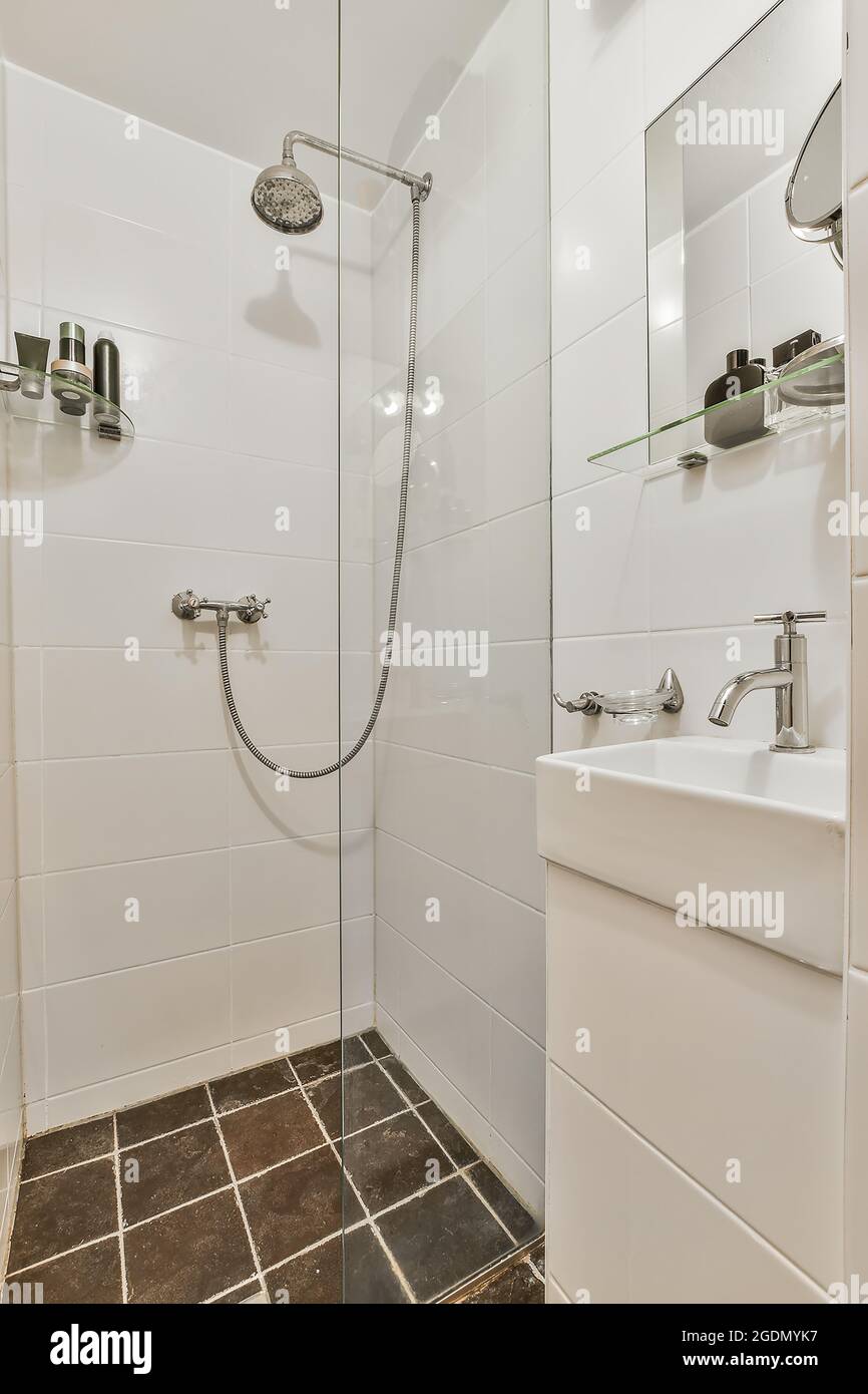 Stylish modern shower stall hi-res stock photography and images - Alamy