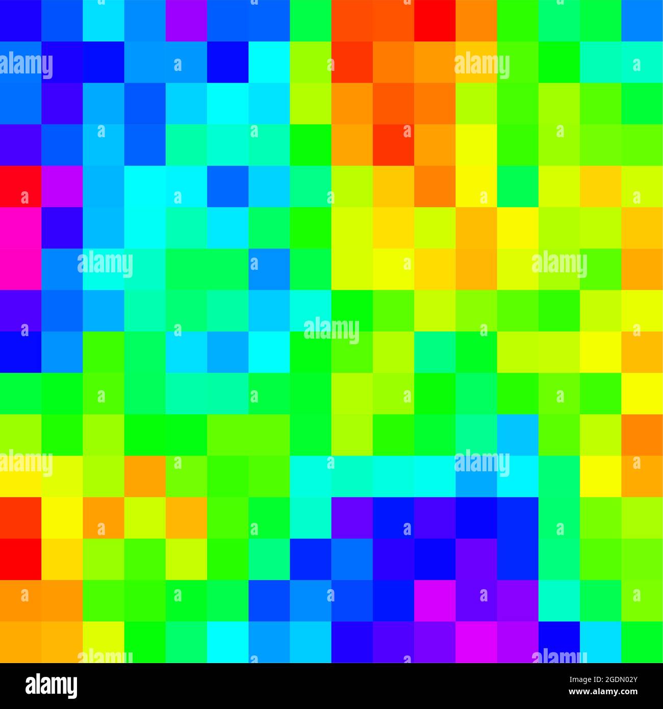 Abstract Geometrical color pixel generative art illustration Stock ...