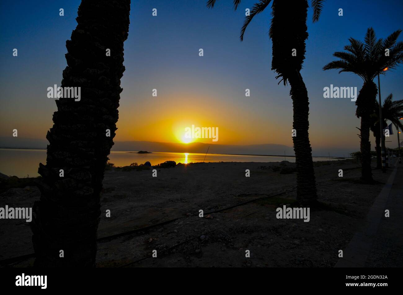 Sun rises over the Dead Sea, Israel Stock Photo - Alamy