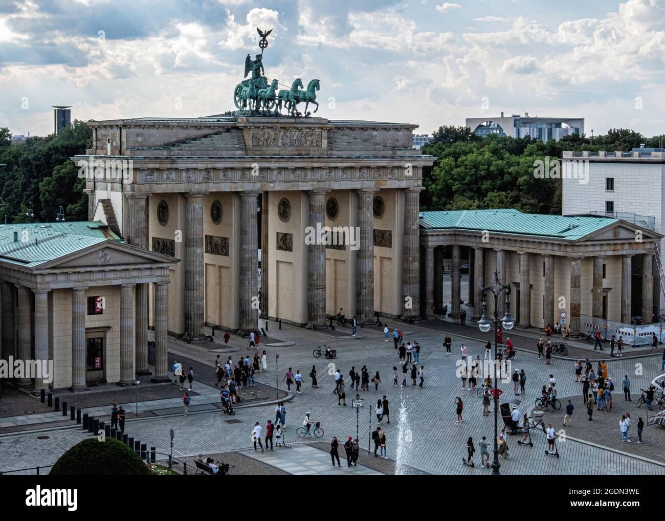 Berlin Brandenburg Gate, Brandenburger Tor - neoclassical triumphal ...
