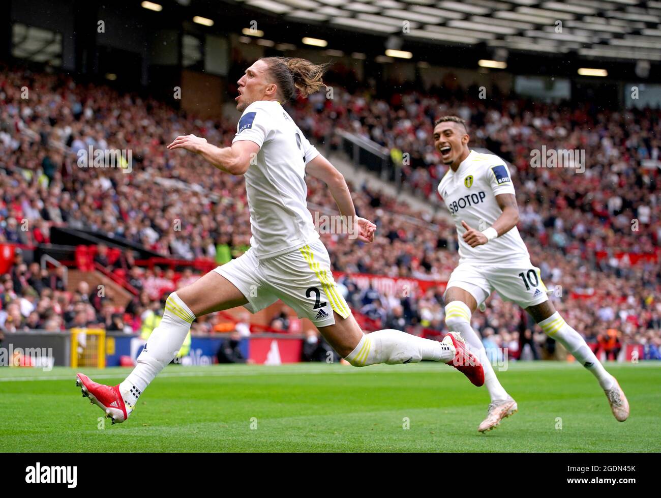 Leeds uniteds luke ayling celebrates scoring hi-res stock photography ...
