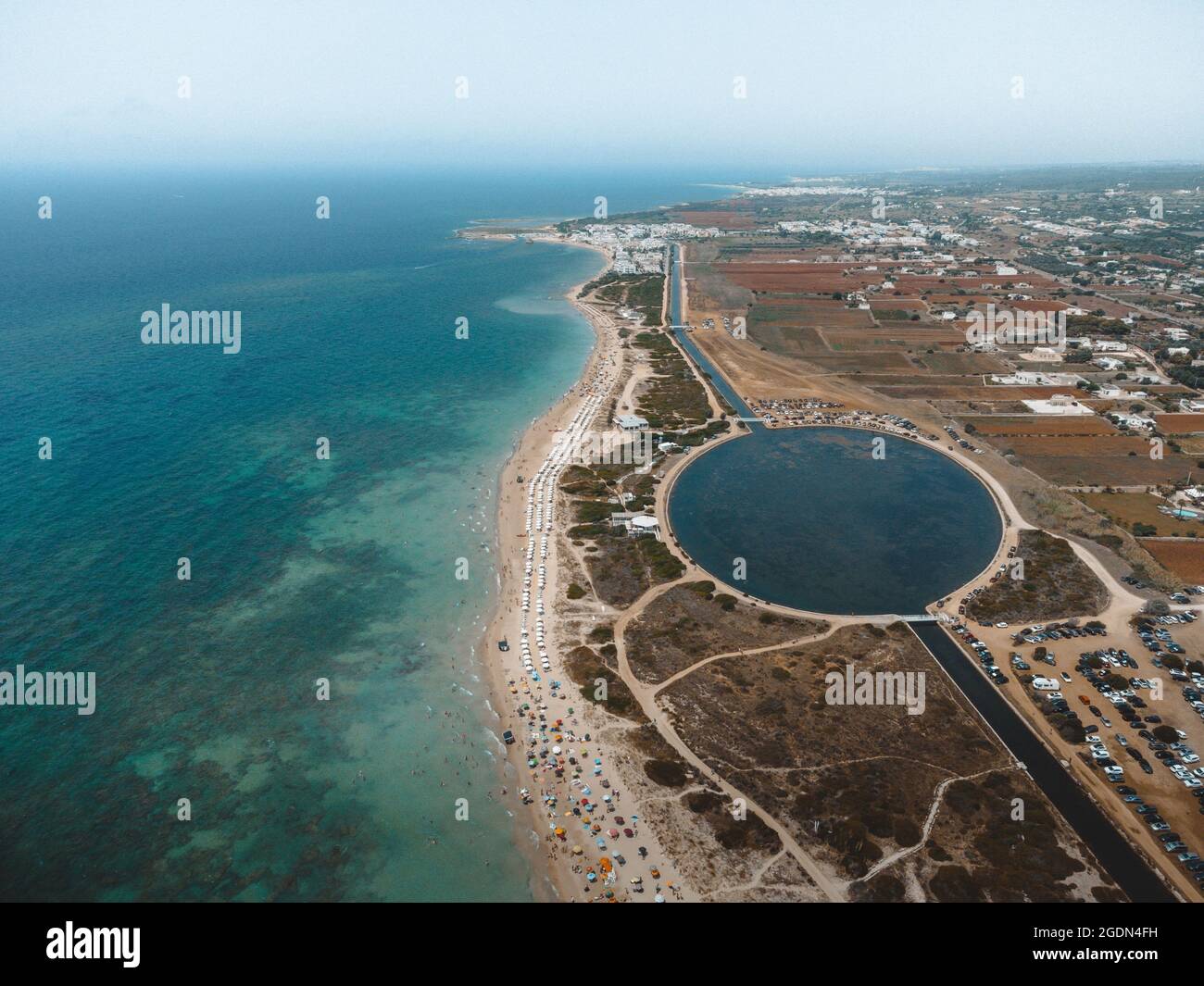 a fantastic beach in puglia: maldive del salento Stock Photo - Alamy