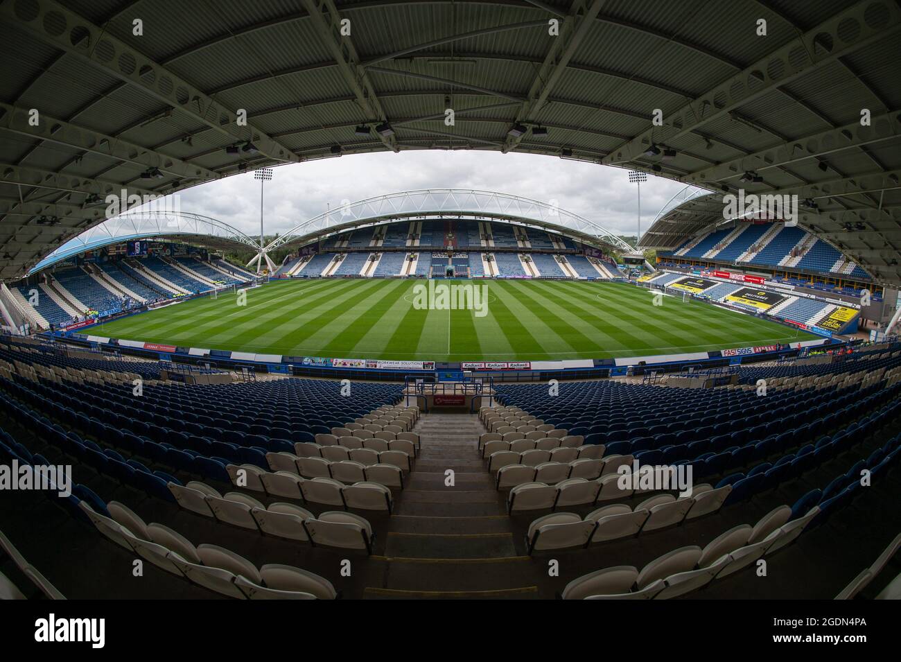 A general view of the The John Smith's Stadium venue for todays game ...