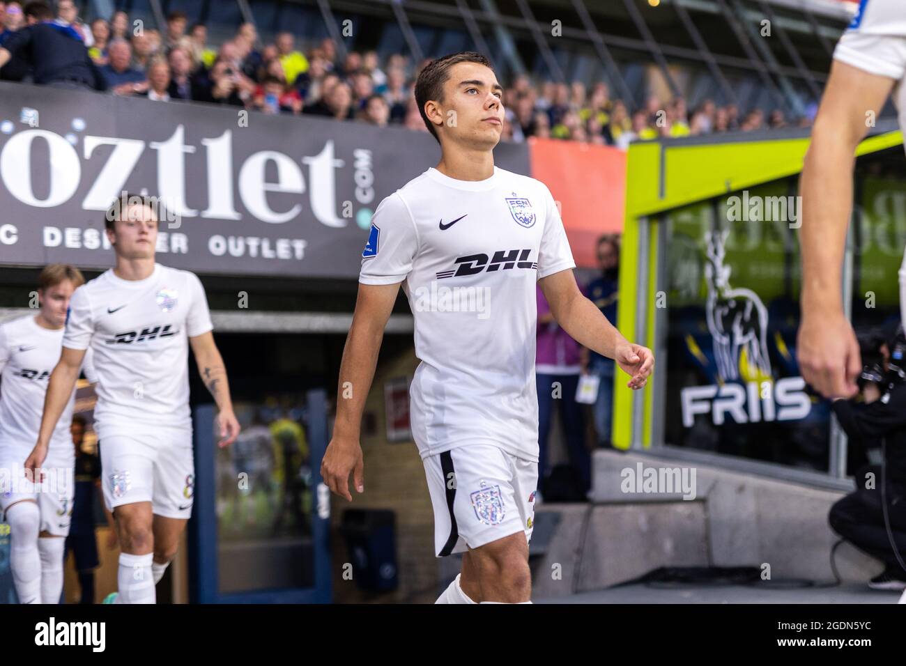 Brondby, Denmark. 13th Aug, 2021. Leo Walta (33) of FC Nordsjaelland ...