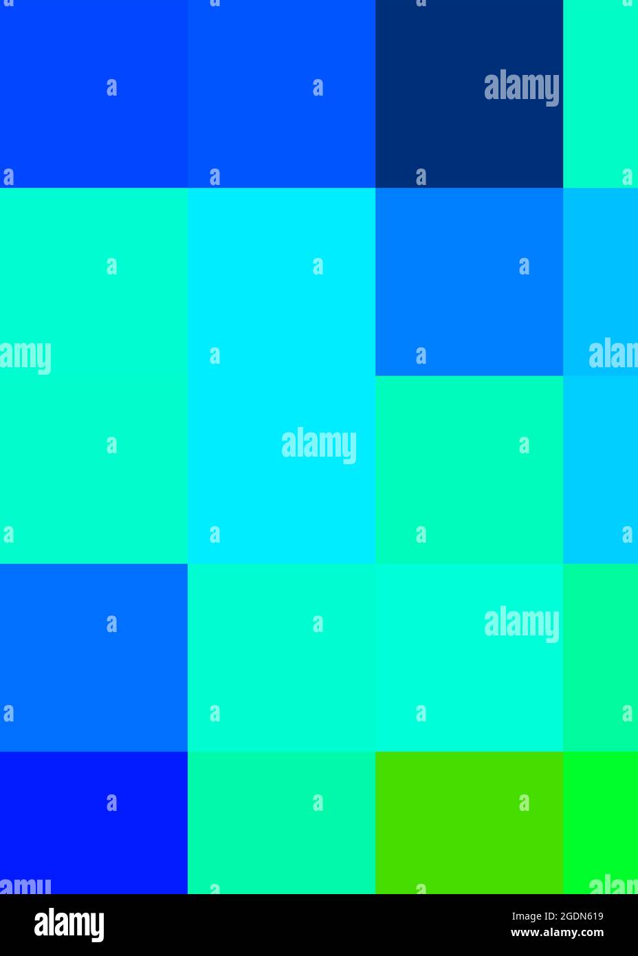 Abstract Geometrical color pixel generative art illustration Stock ...