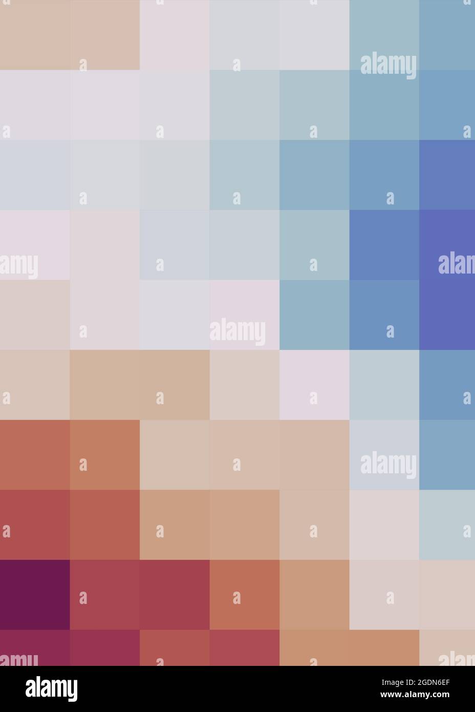 Abstract Geometrical color pixel generative art illustration Stock ...