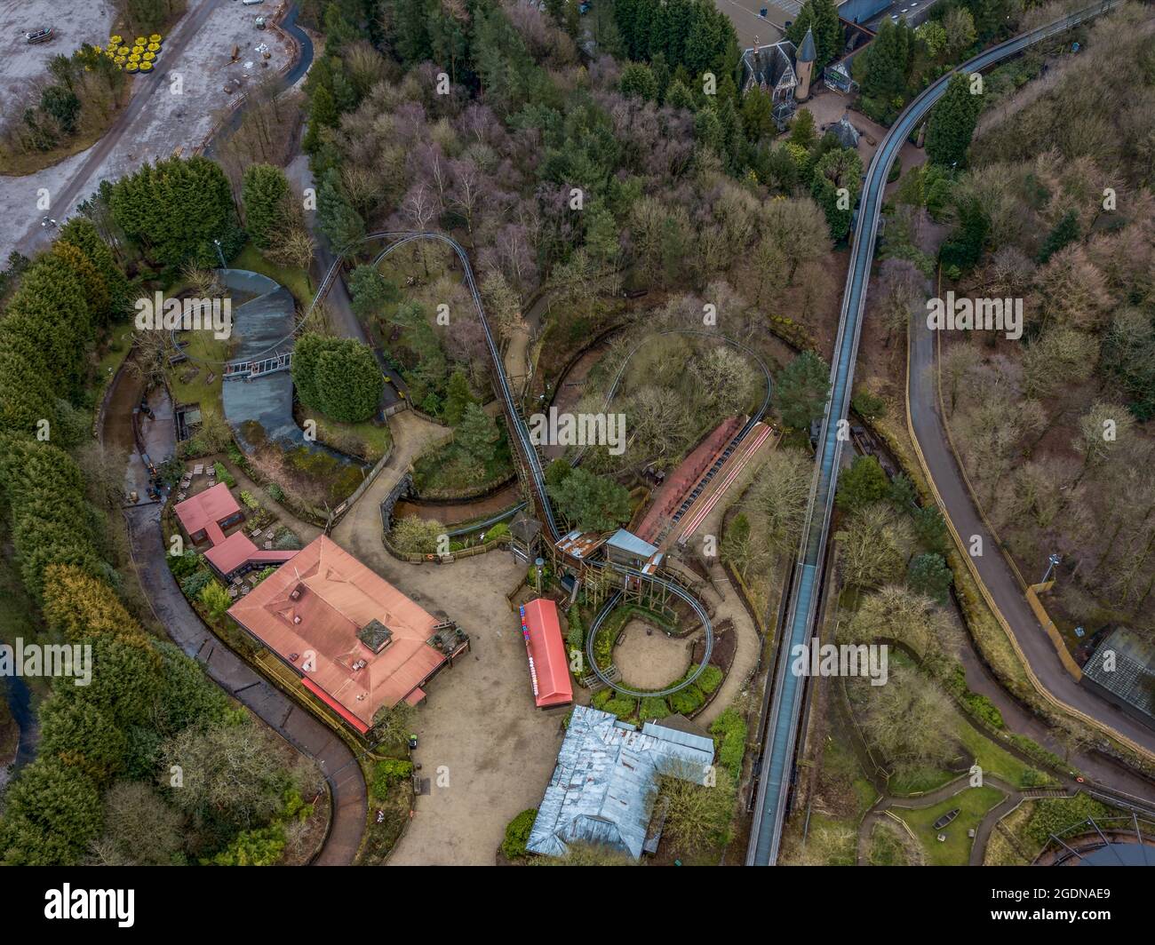 Mine train roller coaster hi-res stock photography and images - Alamy