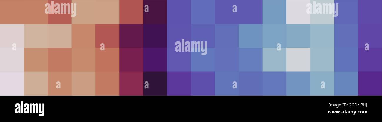 Abstract Geometrical color pixel generative art illustration Stock ...