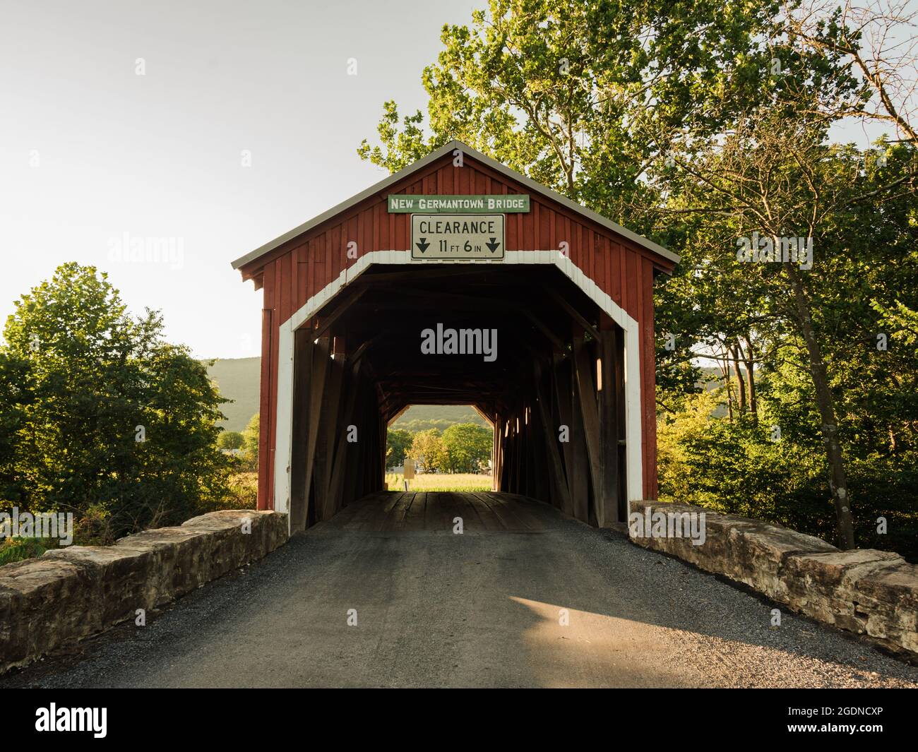 New Germantown Covered Bridge, in Perry County, Pennsylvania Stock ...