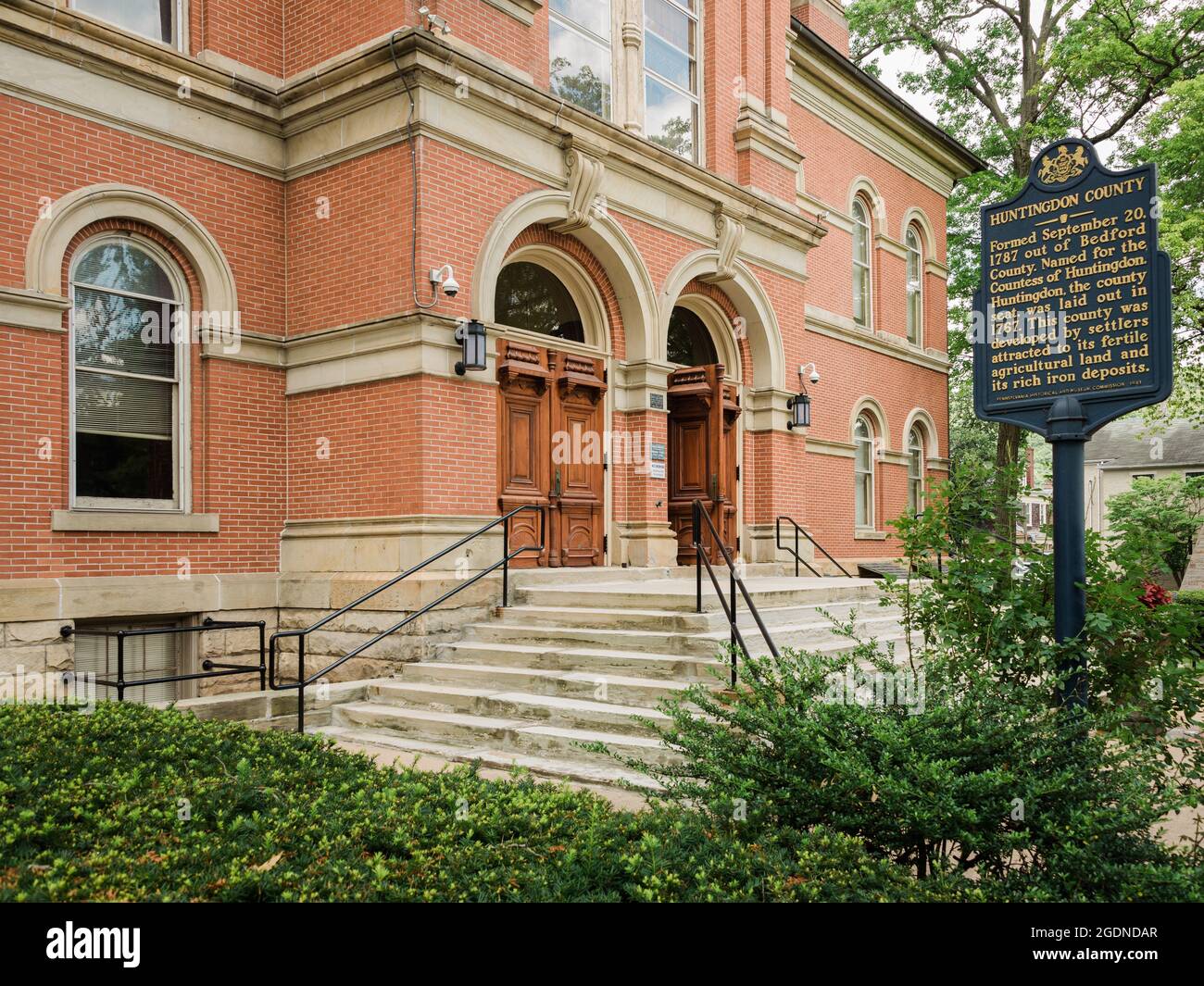 The Huntingdon County Courthouse, in Huntington, Pennsylvania Stock ...
