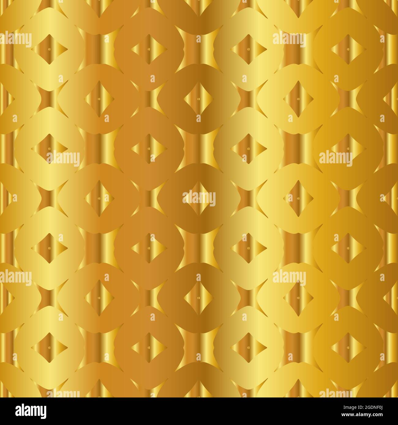 Geometric vector pattern with yellow and white gradient. gold ornament ...